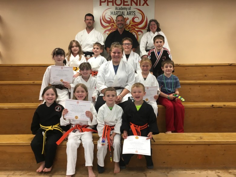 Students earn belts at Phoenix Karate Academy