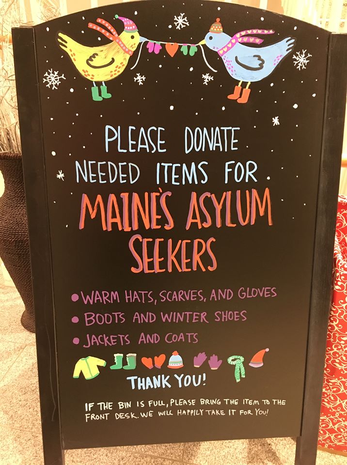 Asylum Seekers donation box