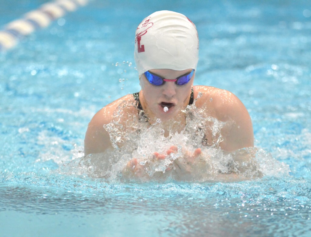All-Region Girls Swimmer of the Year: Edward Little’s Izzy Bellefleur