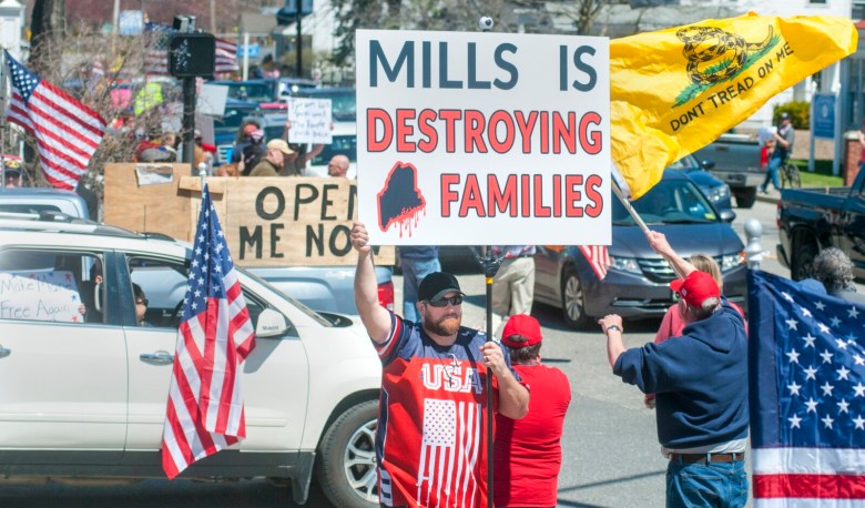 Augusta rally urges state to reopen economy