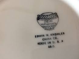 Value of 12-piece Edwin Knowles China set requires appraisal