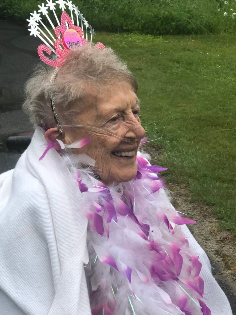 Wayne’s Grace Burleigh treated to 20-car parade for 101st birthday