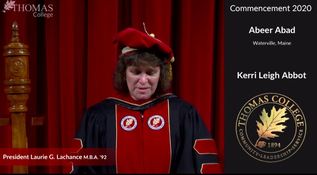 Thomas College graduates 250 in virtual celebration