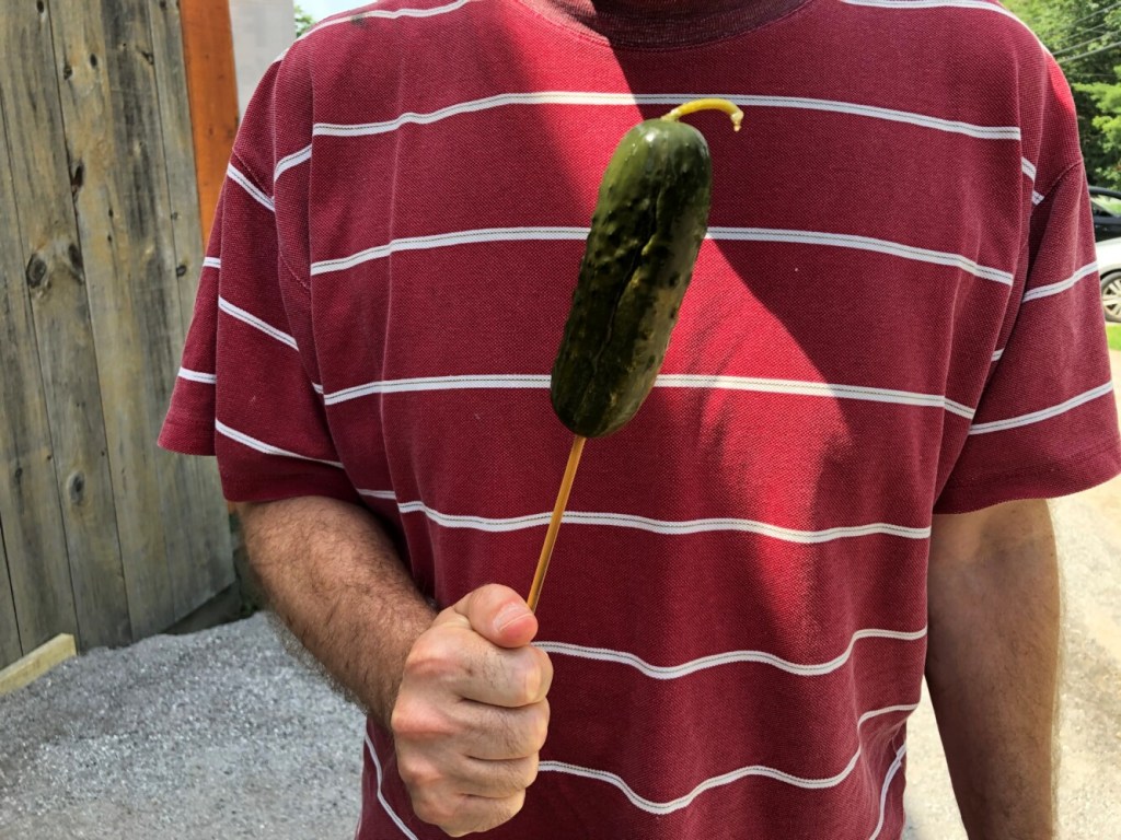 Bite –One small thing we’ve tried and loved. Pickle on a stick