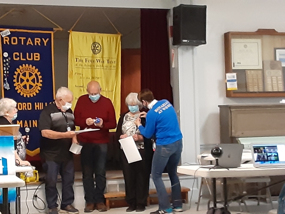 Rotary inducts new members