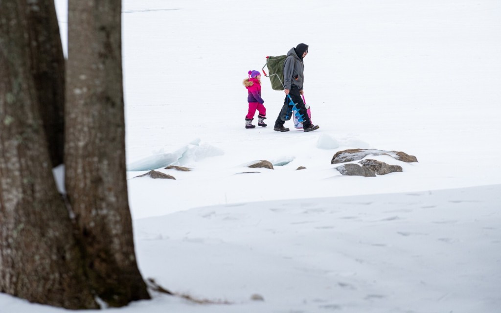 Photo: Fishing for pike on Sabattus Pond