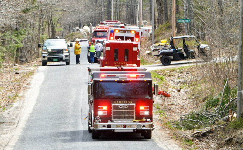 West Paris wildfire draws firefighters from several towns
