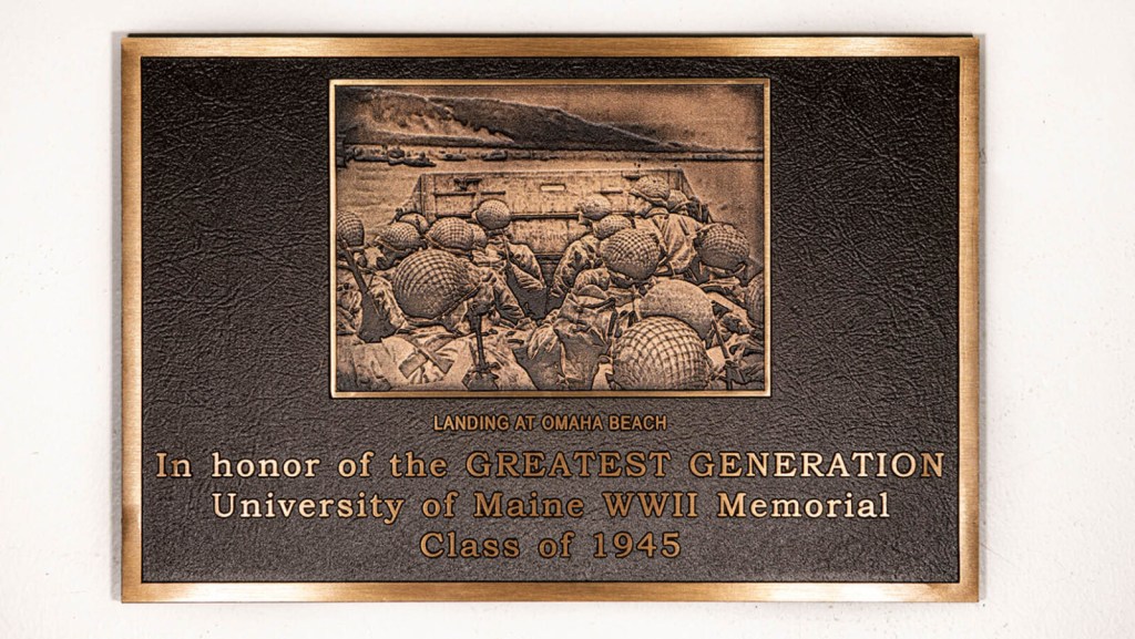 UMaine to unveil plaque honoring WWII vets