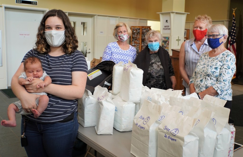 Diaper Bank at Saco church aims to help families keep babies dry