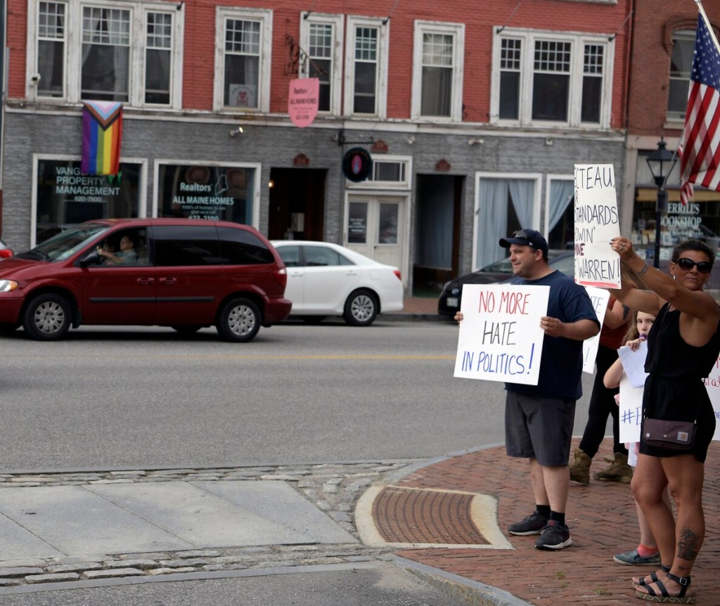Protests take aim at Hallowell’s state Rep. Charlotte Warren after ...