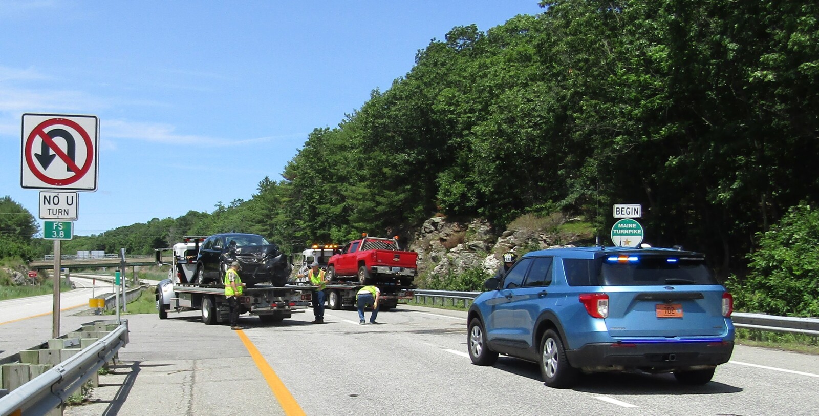 No U Turn Car Accident