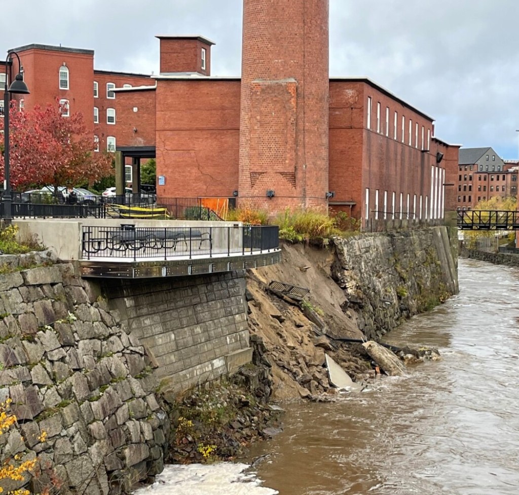 Repairs to embankment, RiverWalk begin with temporary dam to allow ...