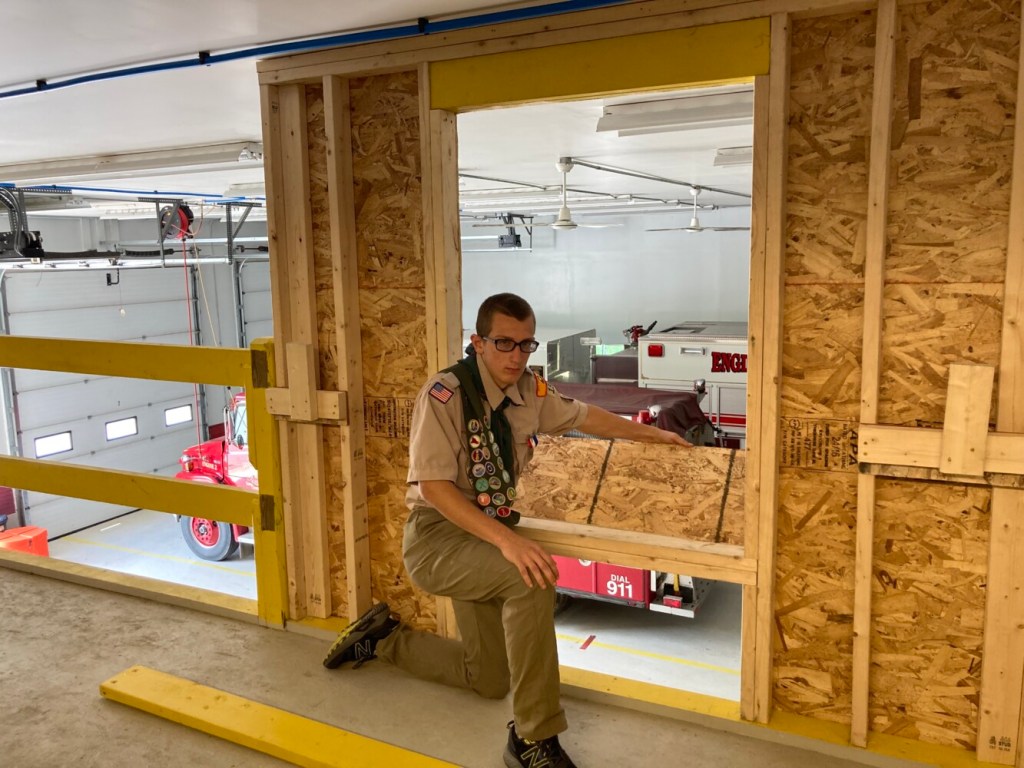 Eagle Scout Logan Morris earns highest rank with Canton Fire Station ...