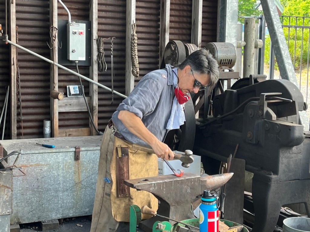 Female blacksmith joins Maine Maritime Museum in Bath