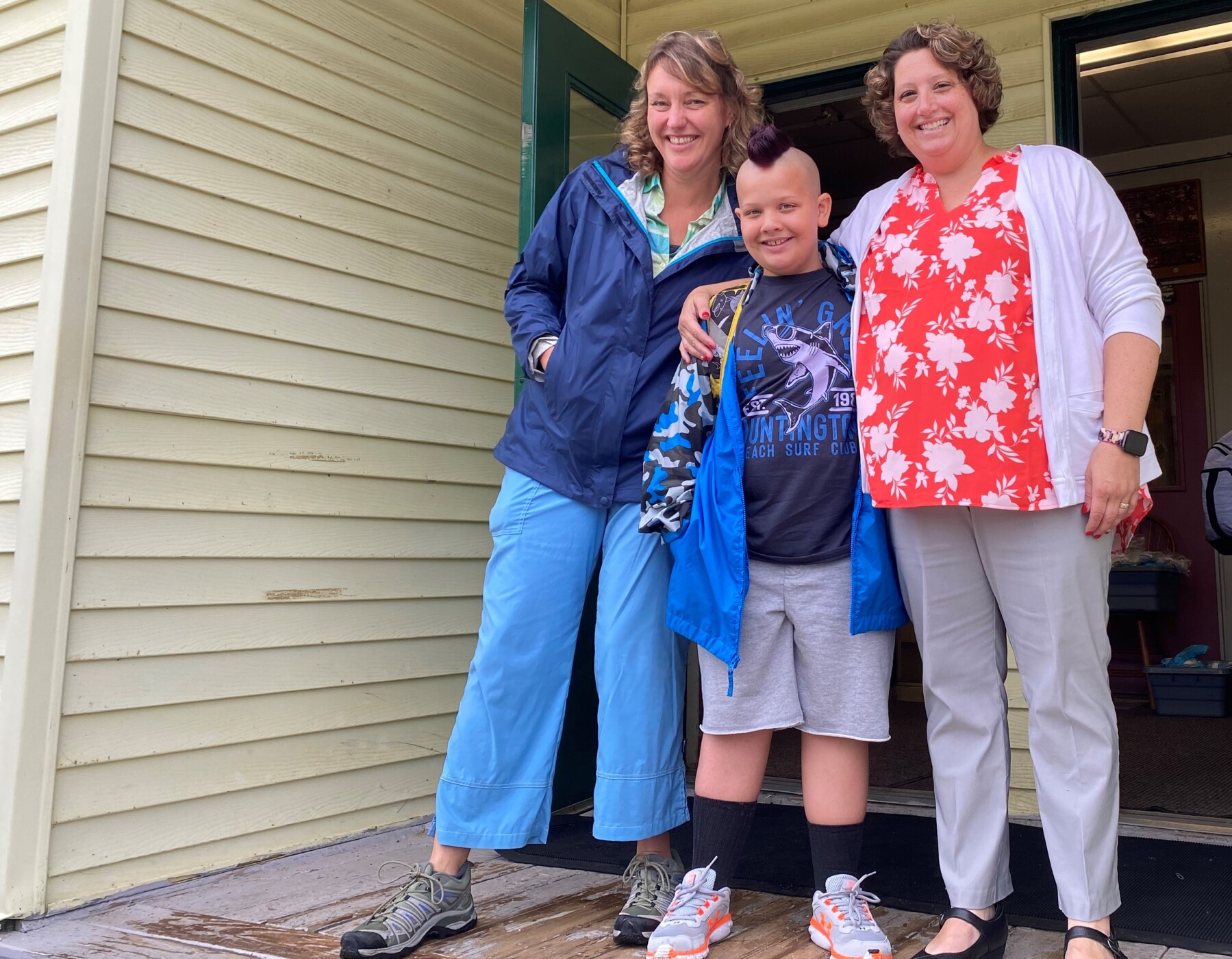 All smiles at Agnes Gray’s first day of school