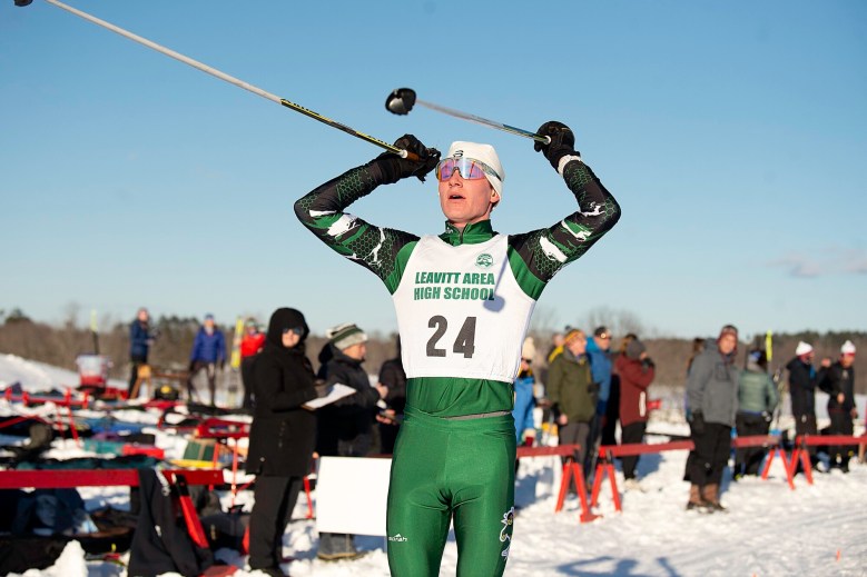 Nordic skiing: Leavitt right at home on its own course in Roy Varney ...