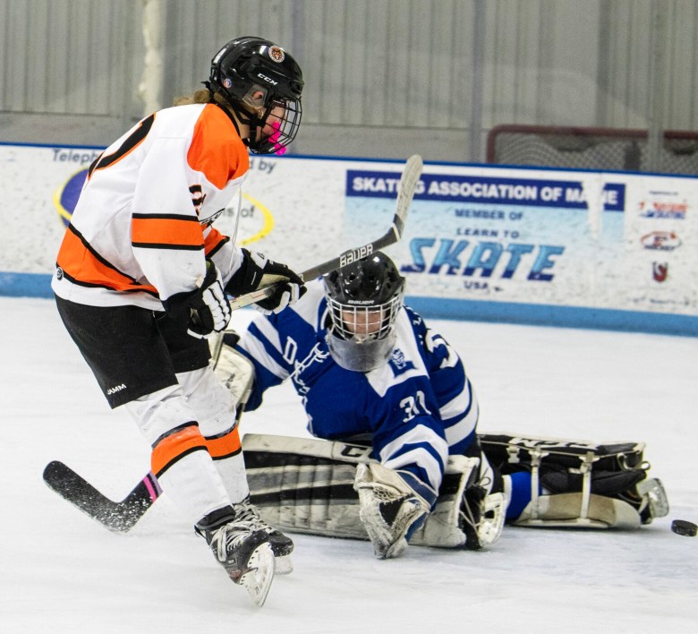Girls hockey: Black Tigers co-op rolls past Lewiston in A North ...