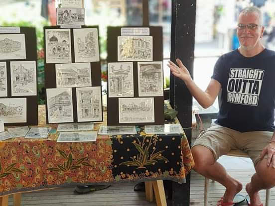 Face Time: Patrick Hurley — Creating fine-line drawings wherever he goes