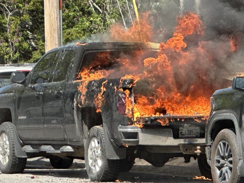 Explosion, fire in truck parked outside Blaine House in Augusta not ...