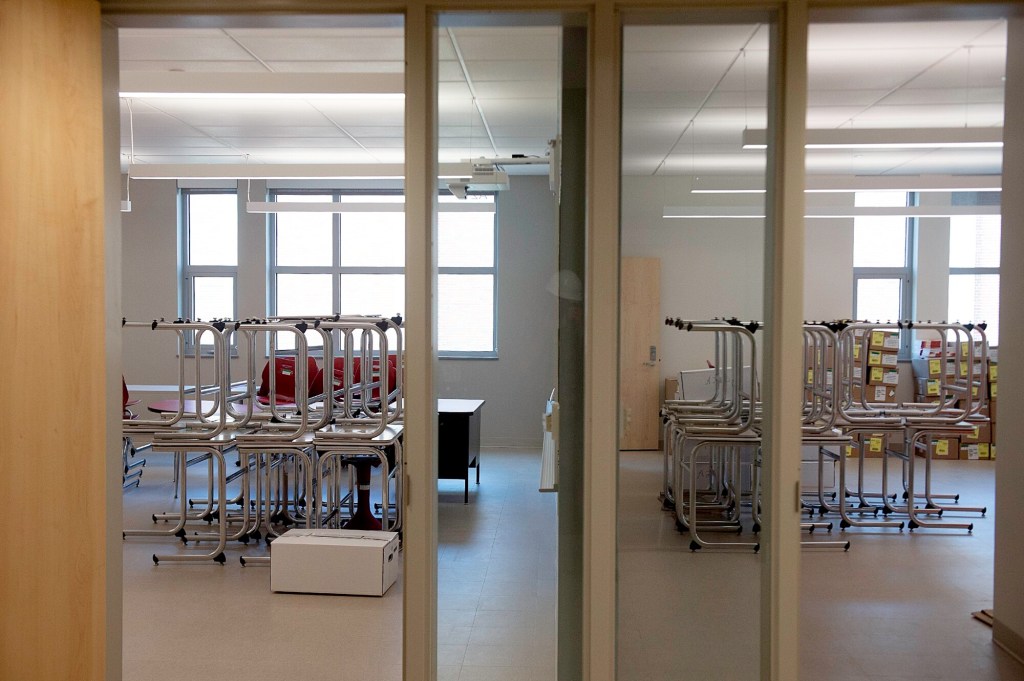 New Edward Little High School on track to open next month