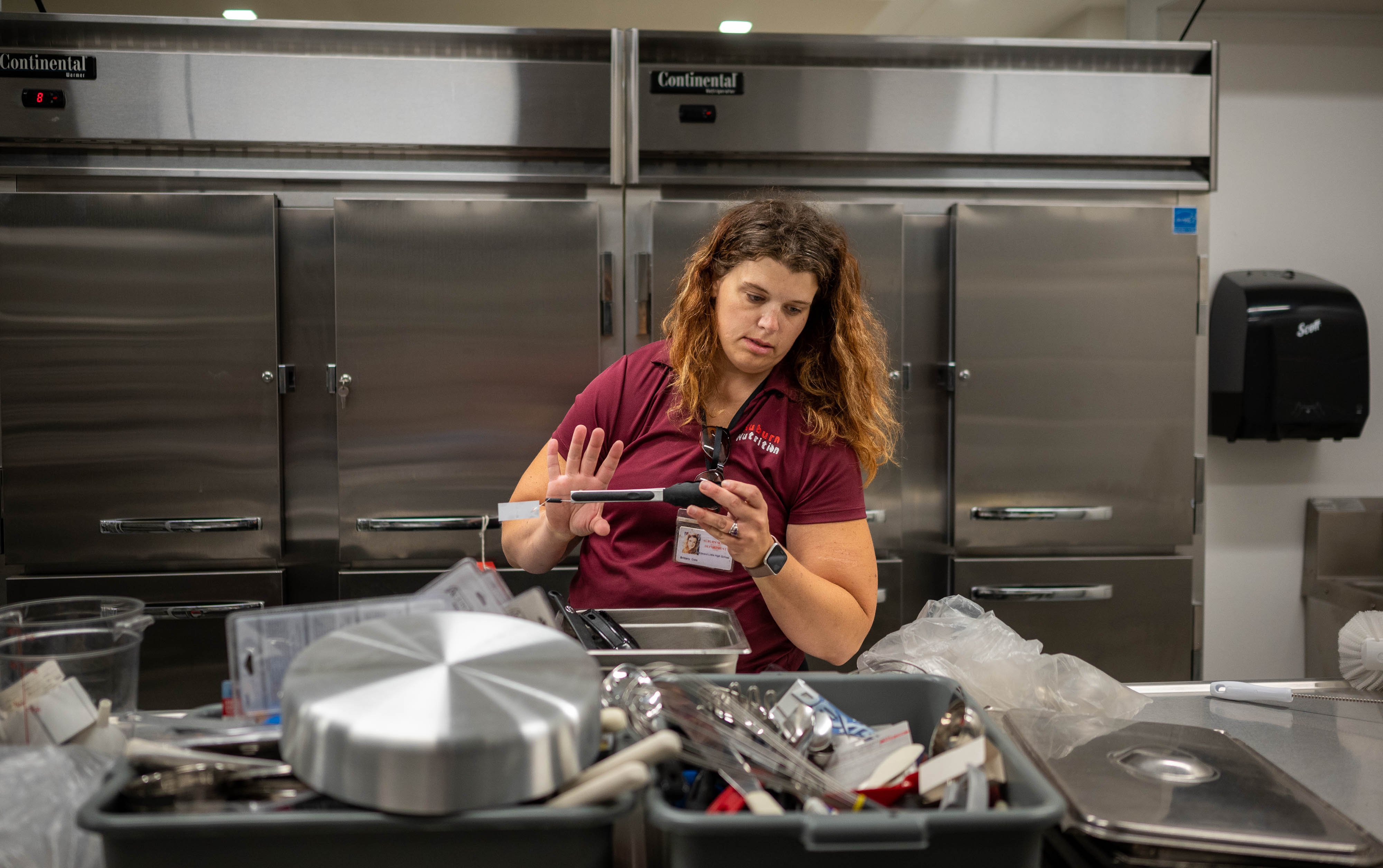 Photo Album: New Edward Little High School kitchen in good taste