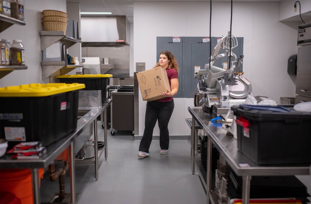 Photo Album: New Edward Little High School kitchen in good taste