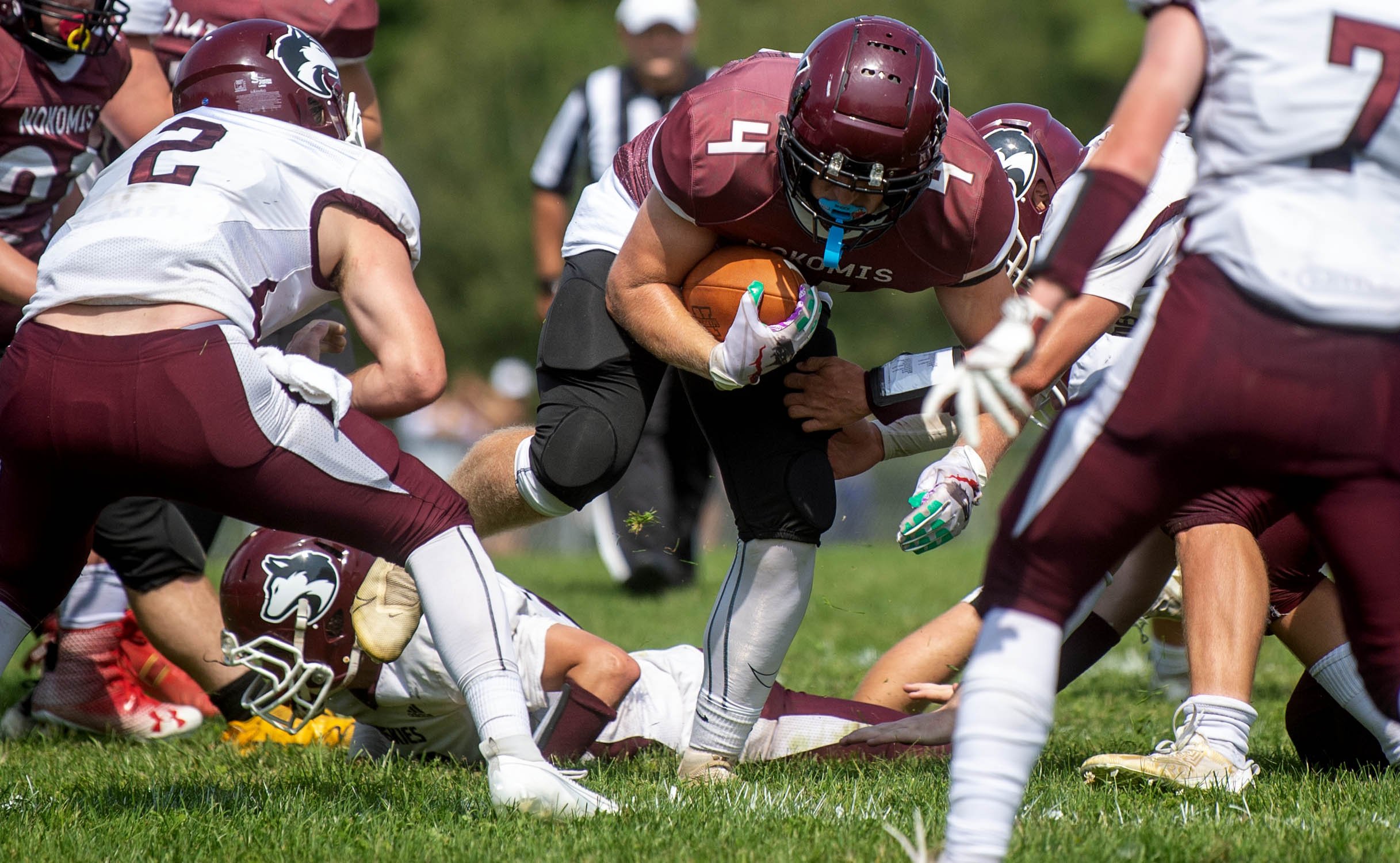 Football: Physical Nokomis rides strong ground game past MCI