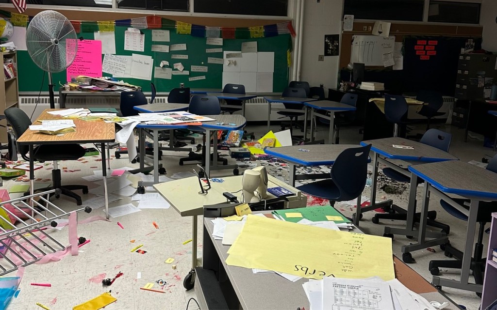 Vandals damage Longley School classrooms