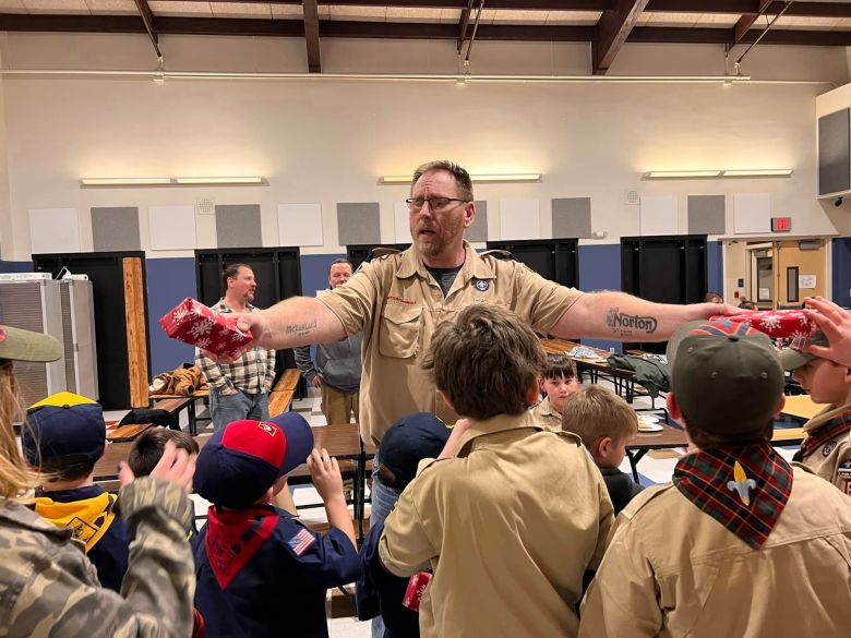 Windsor Cub Scouts gather for holiday party
