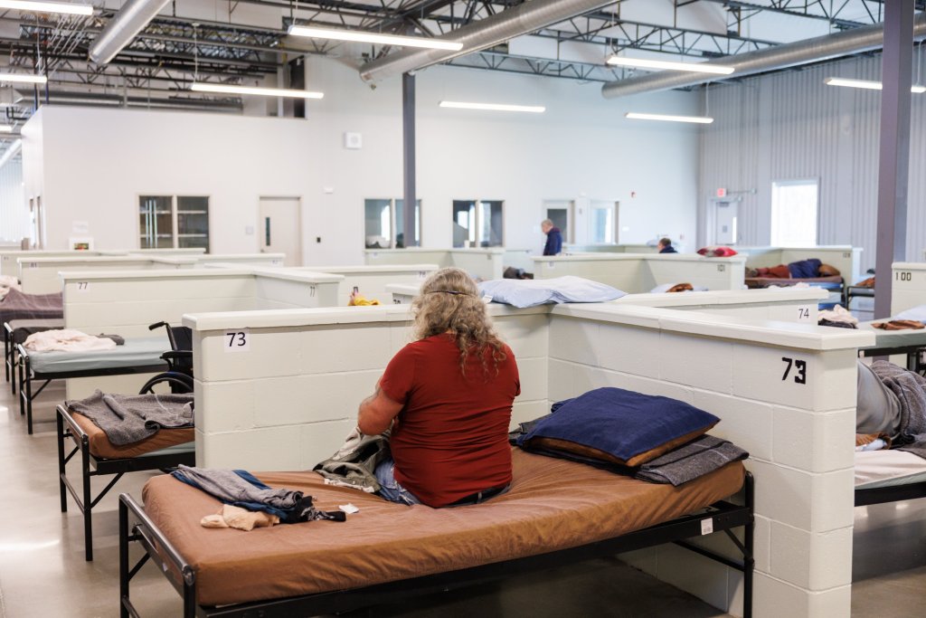 Portland’s new homeless shelter in Riverside struggles to fill open beds