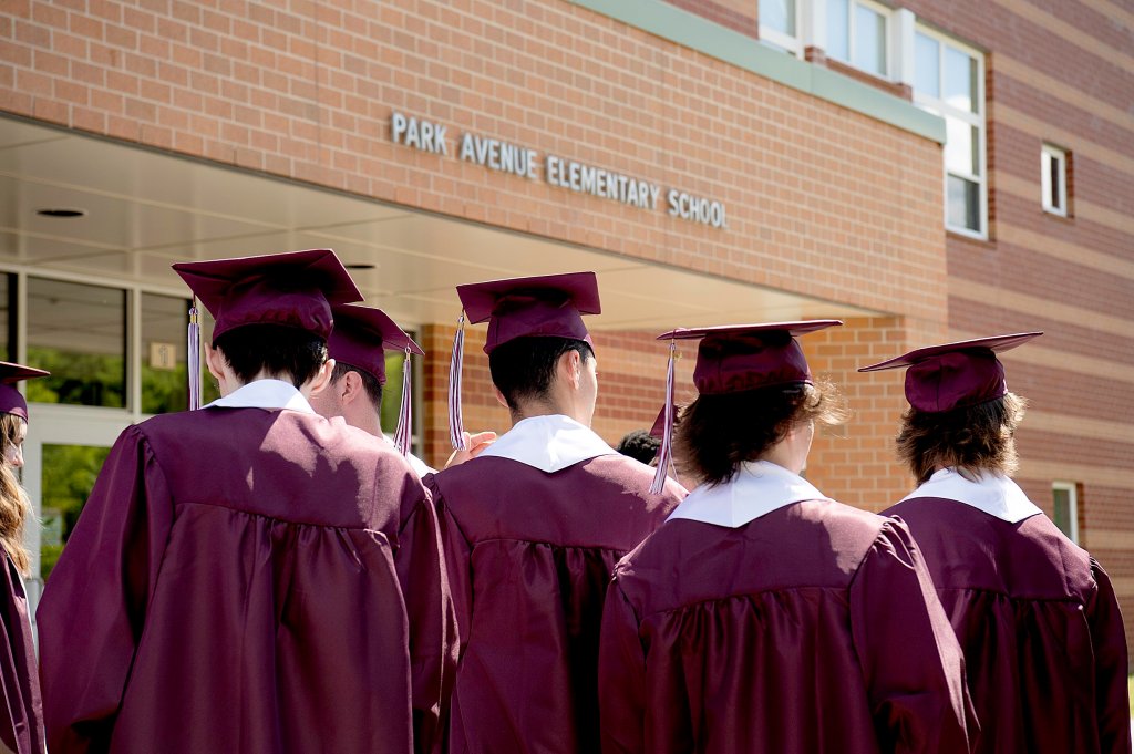 Photo Album: Edward Little High School graduates walk through the halls ...