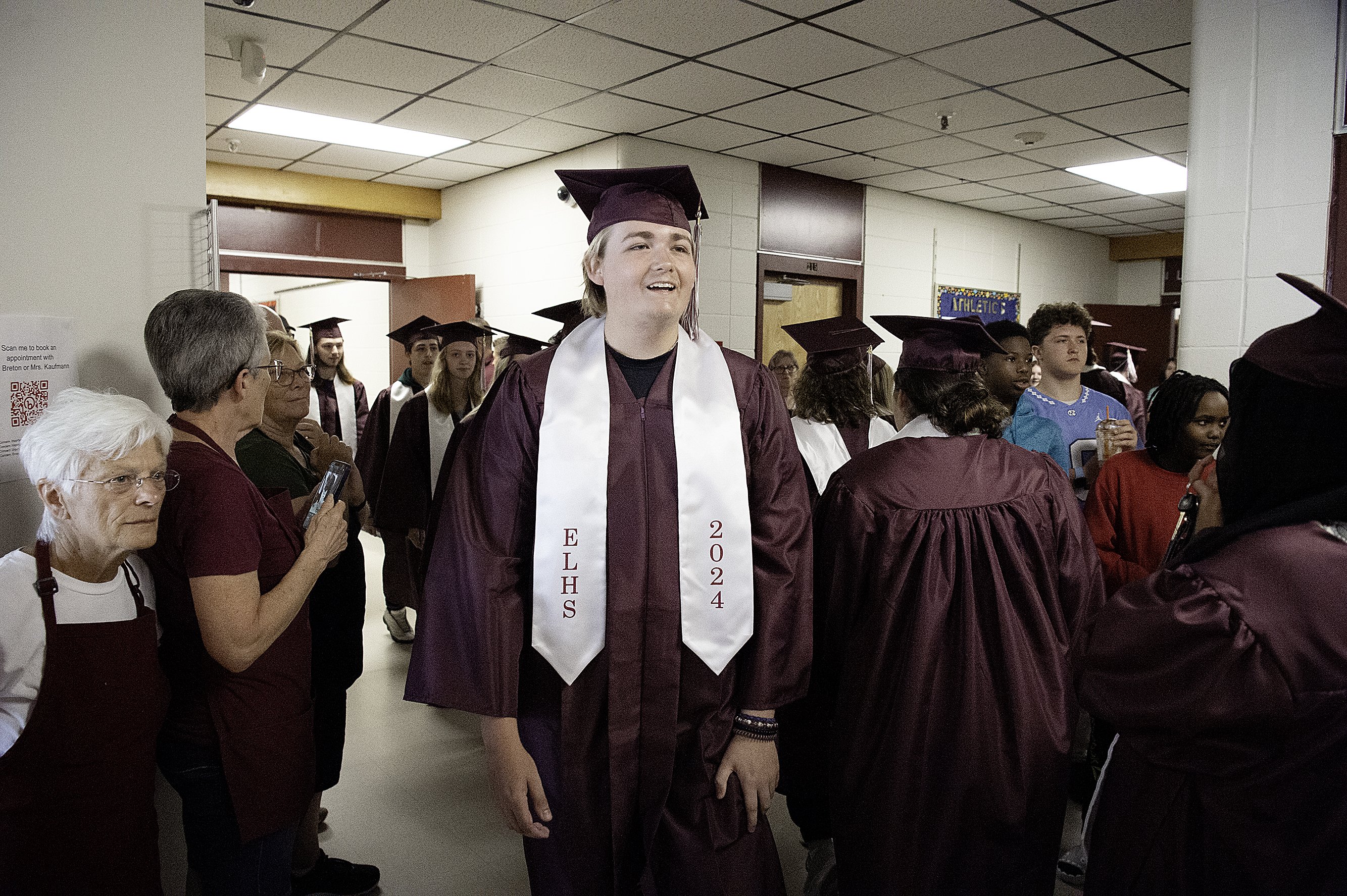 Photo Album: Edward Little High School graduates walk through the halls ...