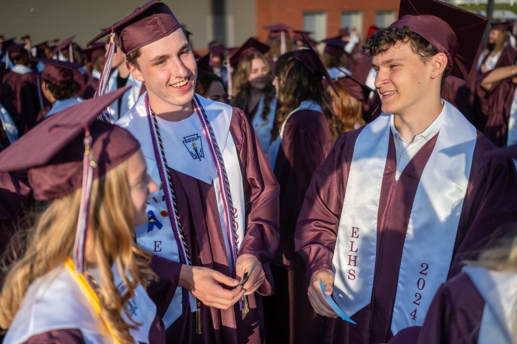 Edward Little High School graduates 258 at Red Eddies field in Auburn