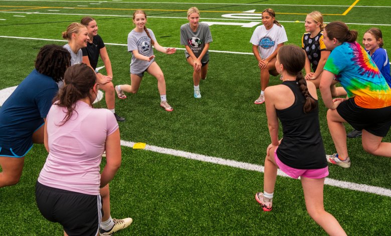 Watch: Winthrop girls soccer players excited to be Ramblers this fall