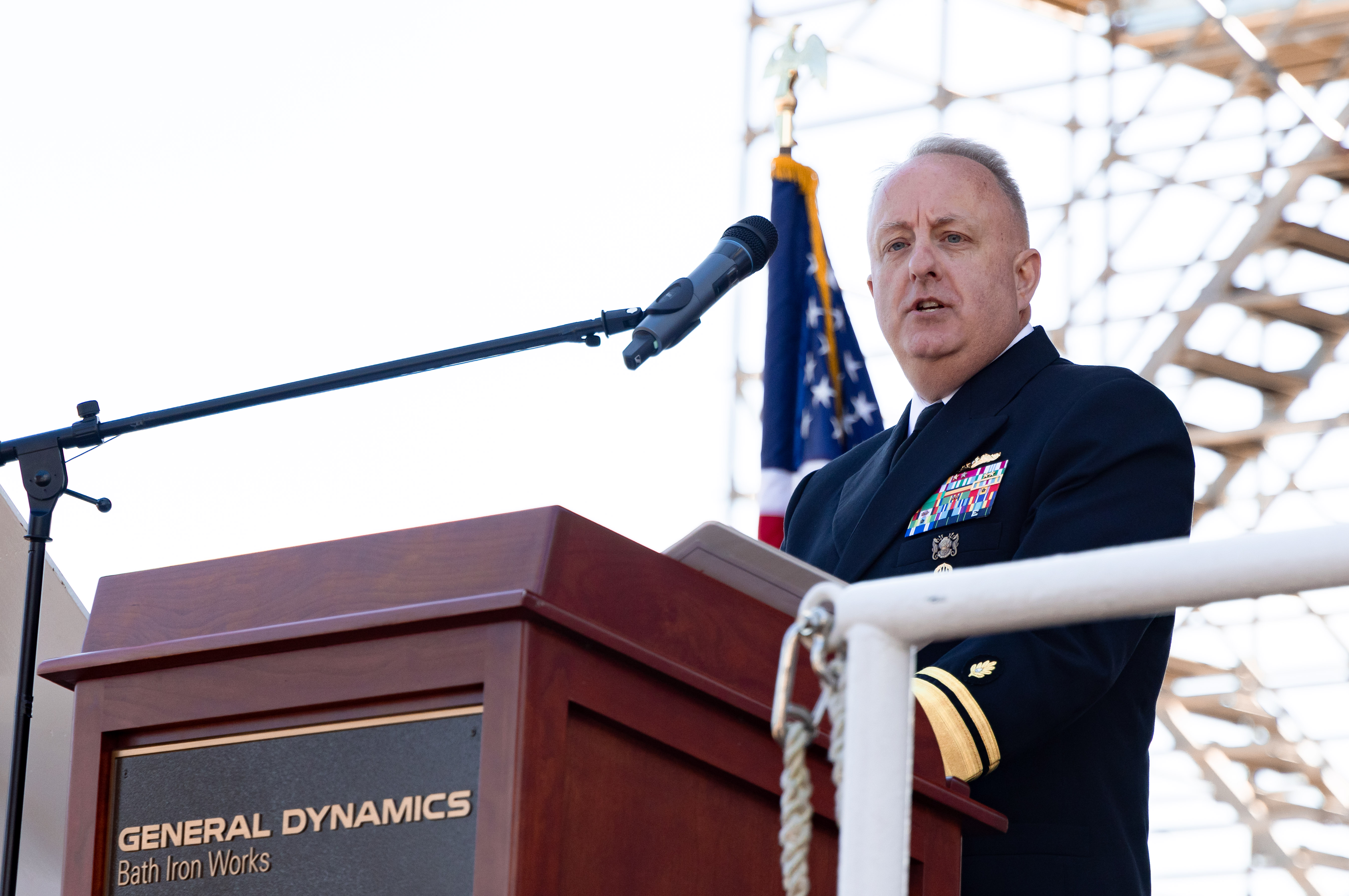 Bath Iron Works lays keel for future USS William Charette