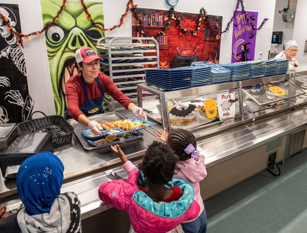National school lunch week brings Maine ingredients to Lewiston school