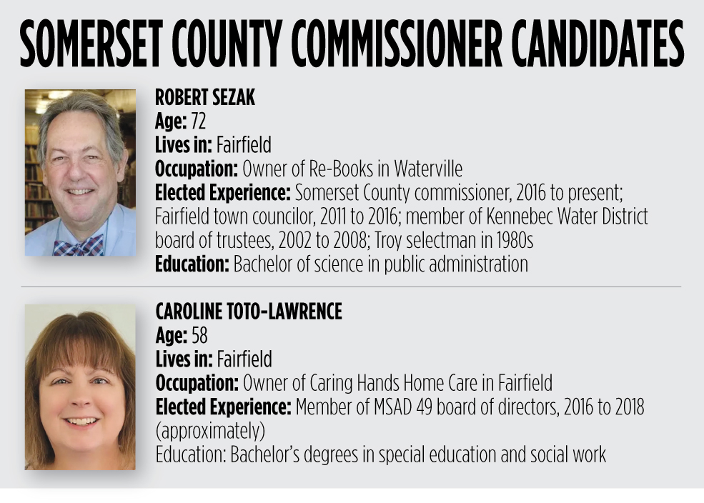 Chairman of Somerset County Commissioners faces challenger in Fairfield-Norridgewock district