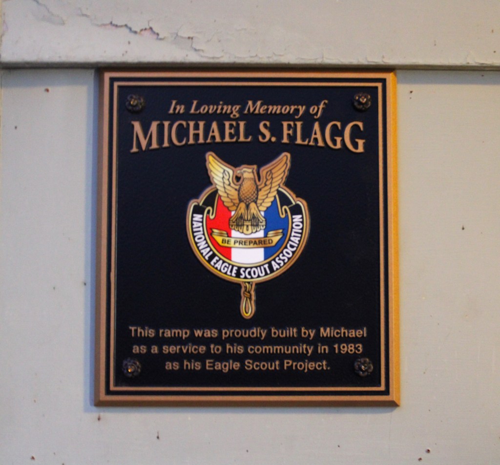 Memorial plaque installed at Wilton town office in memory of Michael Flagg