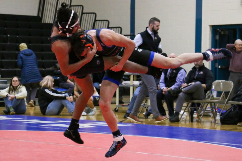 Brunswick wrestlers revel in first meet in their home gym