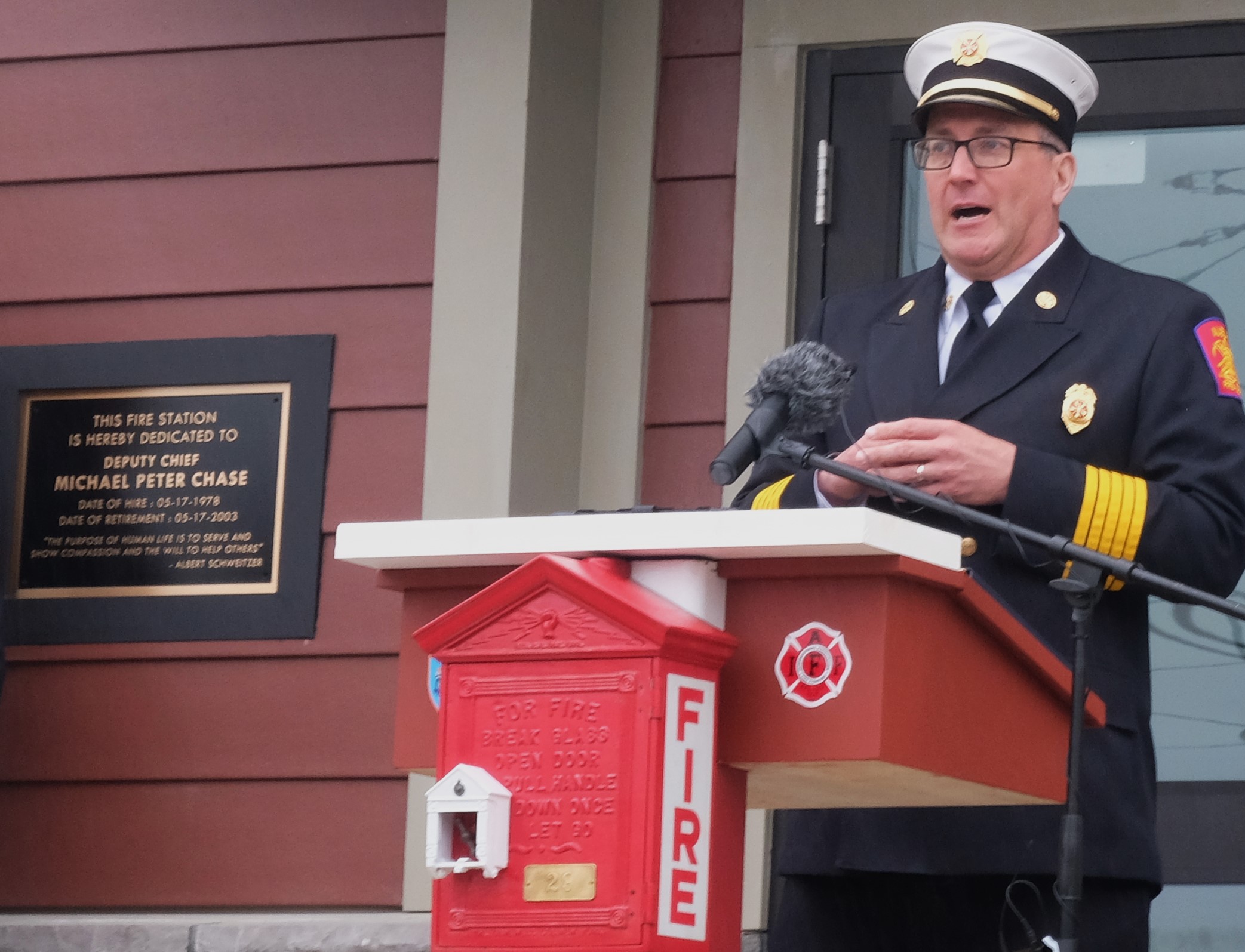 Rumford dedicates new fire station to former deputy chief
