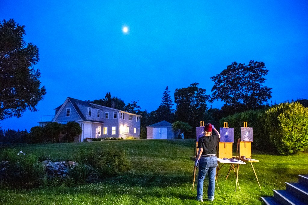 How artist Ann Craven paints the moon