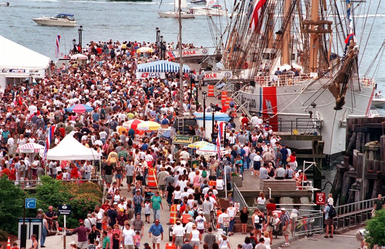 On OpSail 2000’s 25th anniversary, see sails fill Casco Bay