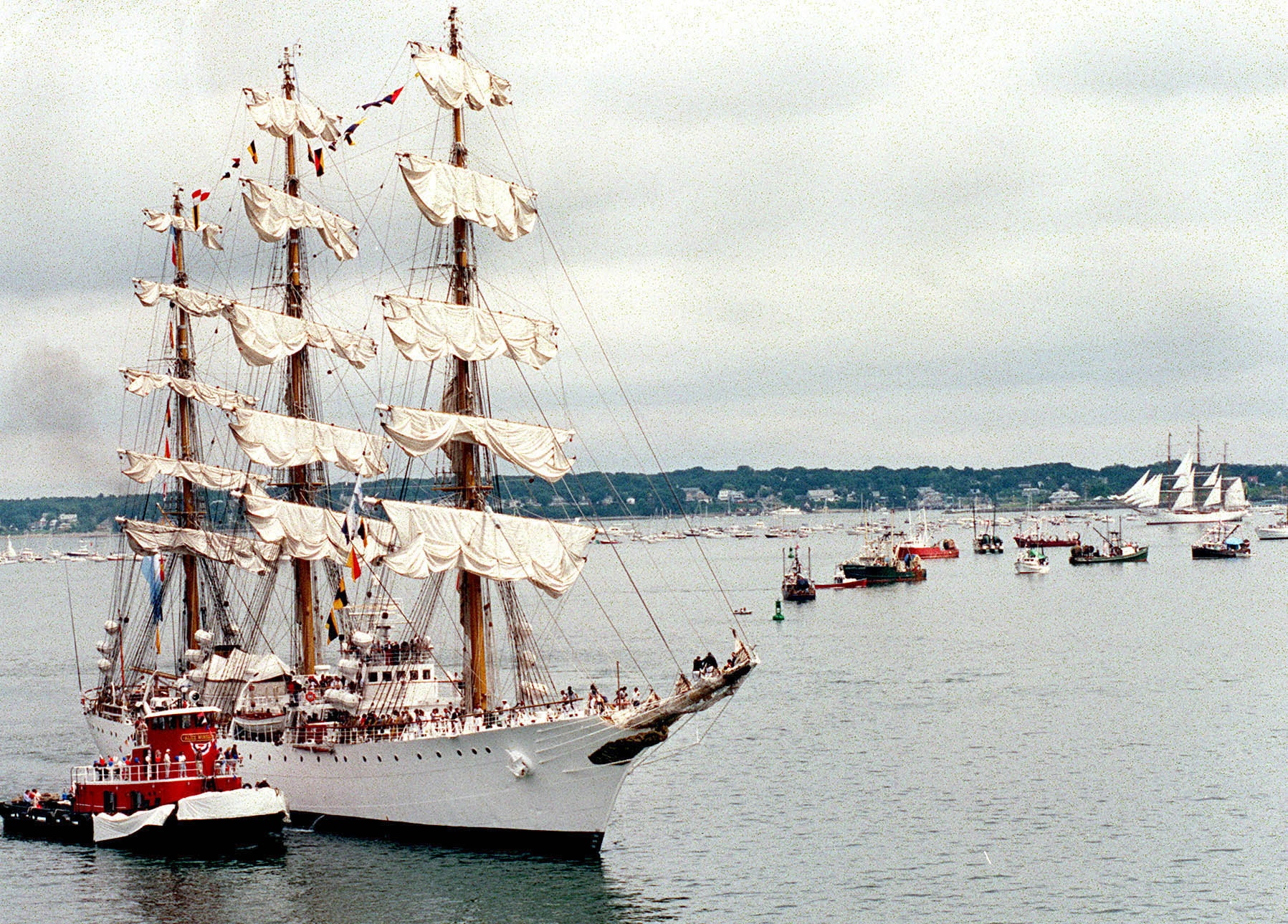 On OpSail 2000’s 25th anniversary, see sails fill Casco Bay