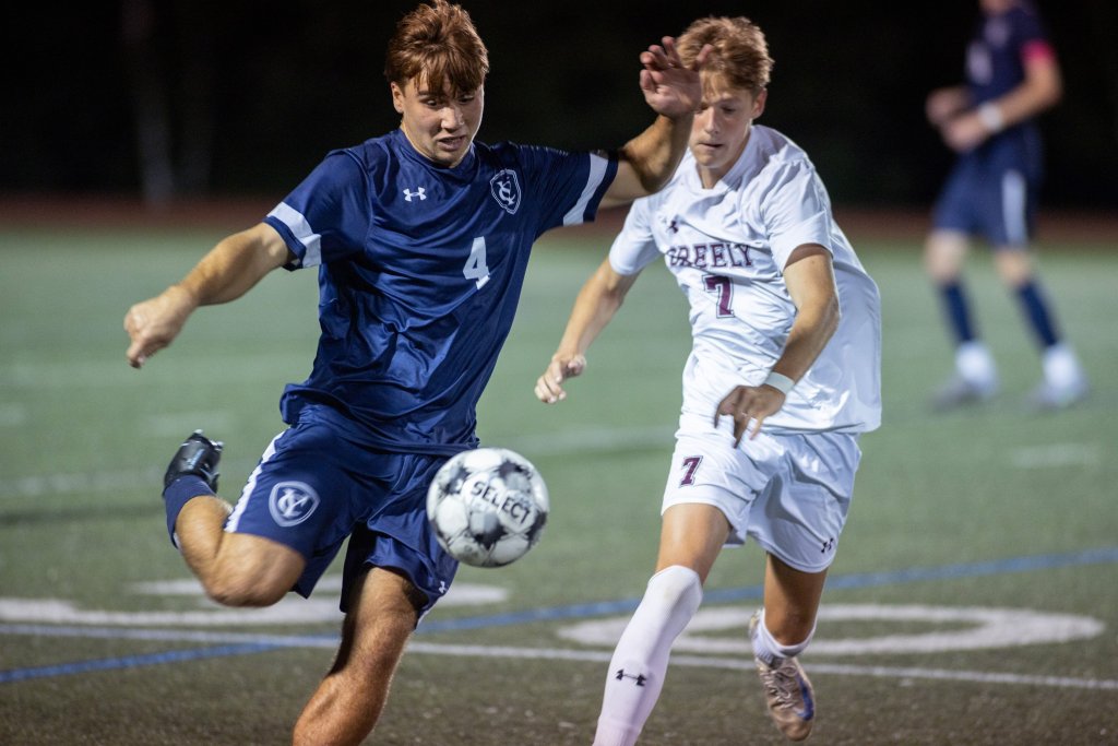 Yarmouth boys soccer tops rival Greely, 1-0