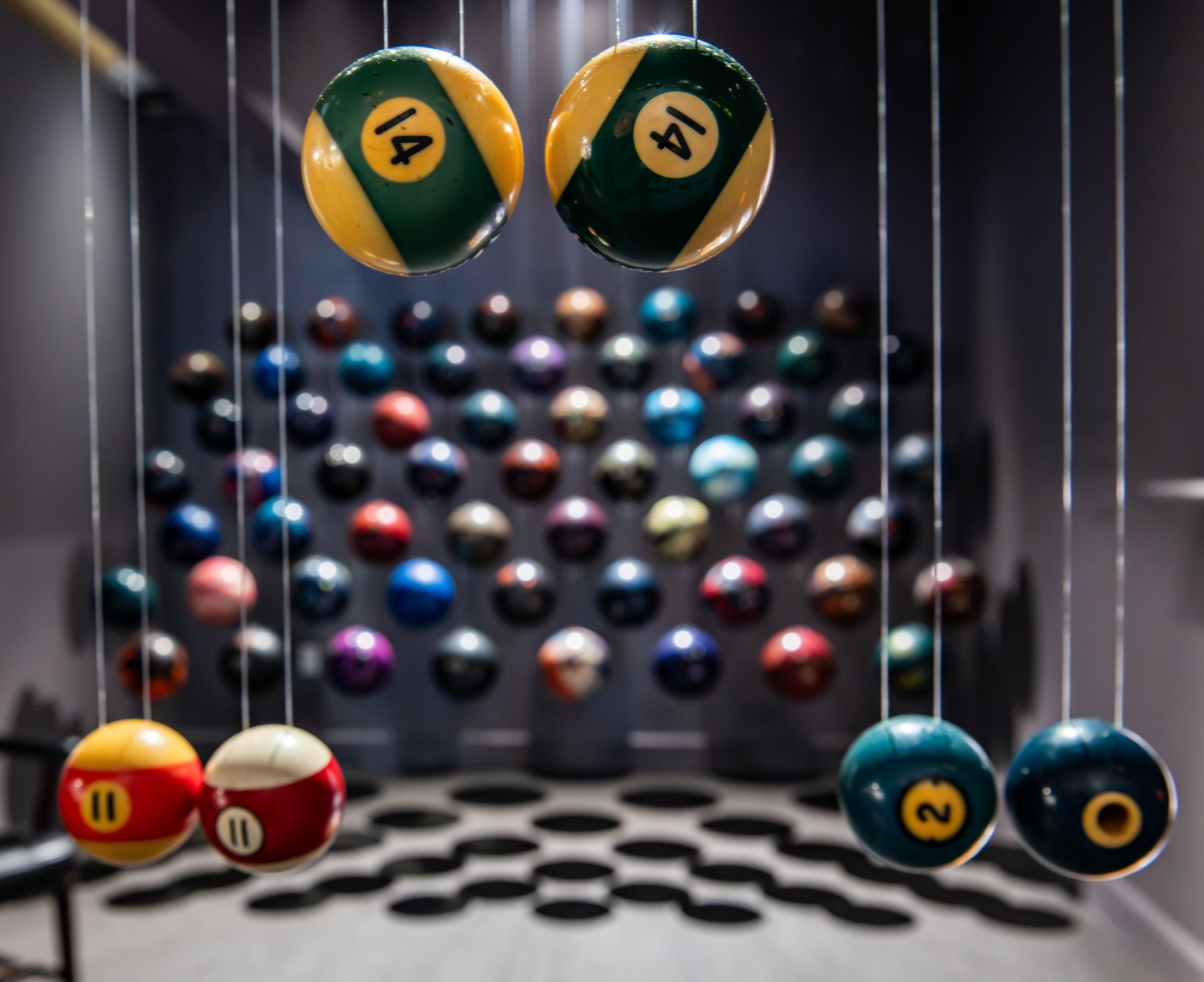 Bowling, billiard balls become art in honor of Lewiston shooting victims