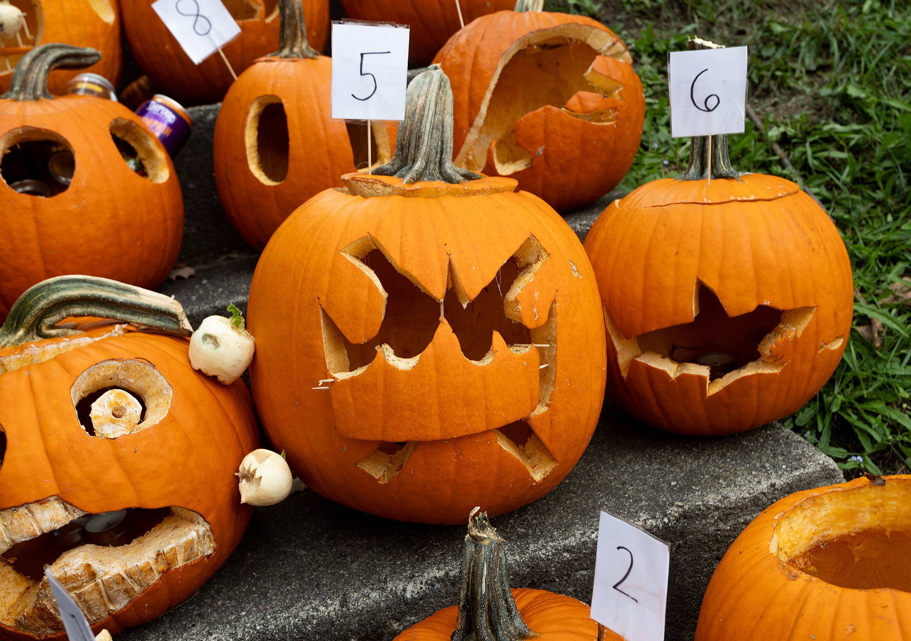 Portland neighborhood casts ballots in pumpkin carving contest