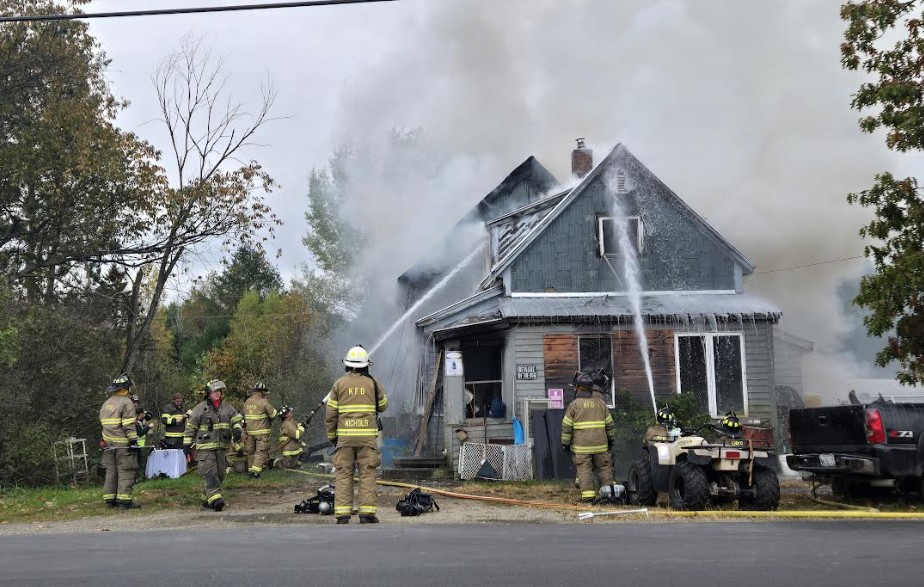Two dogs die in Kingfield house fire; home destroyed