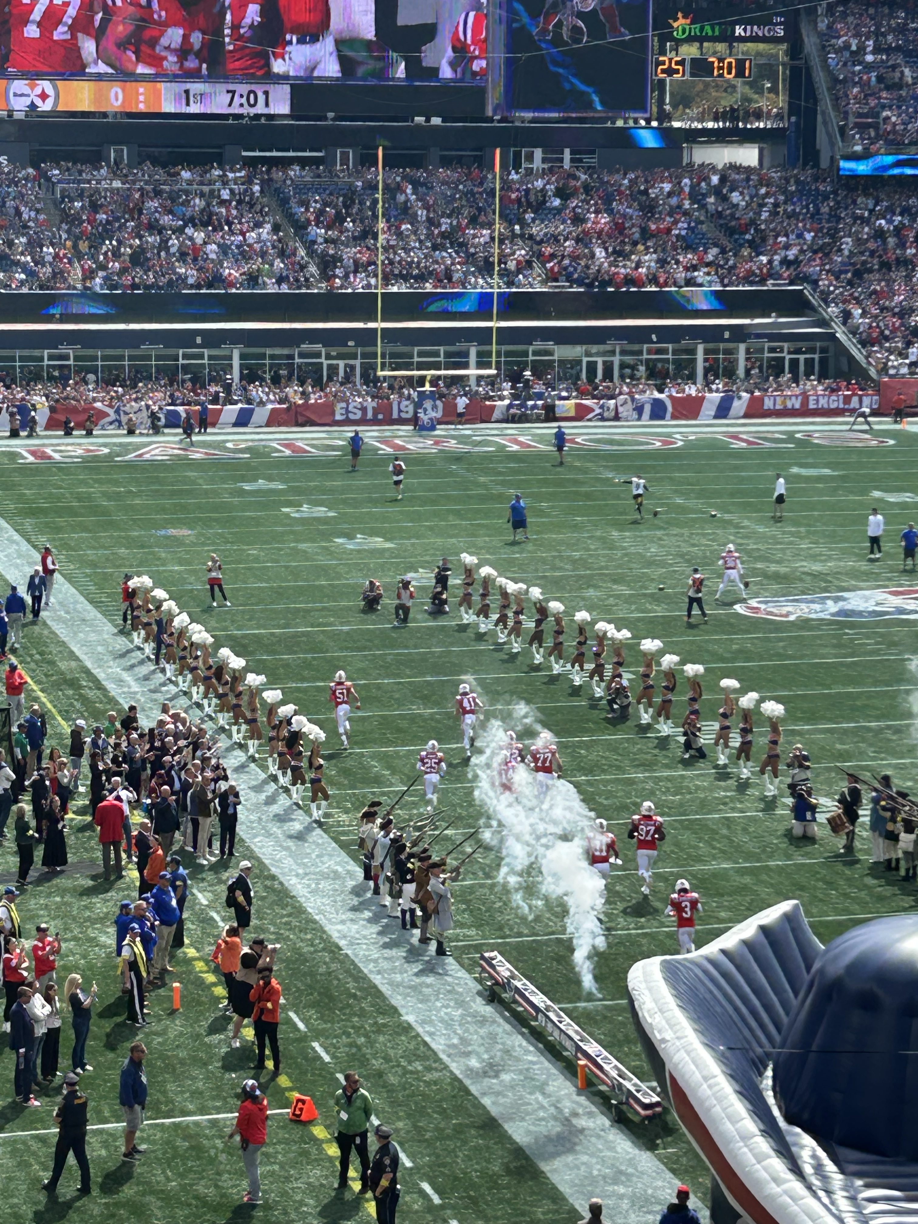 A memorable day at the Patriots game