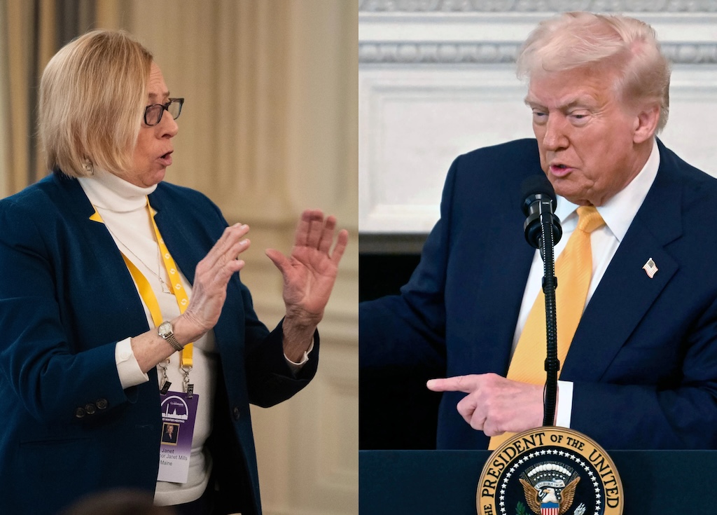 Trump vs. Mills sequel unlikely at White House governors’ event this month