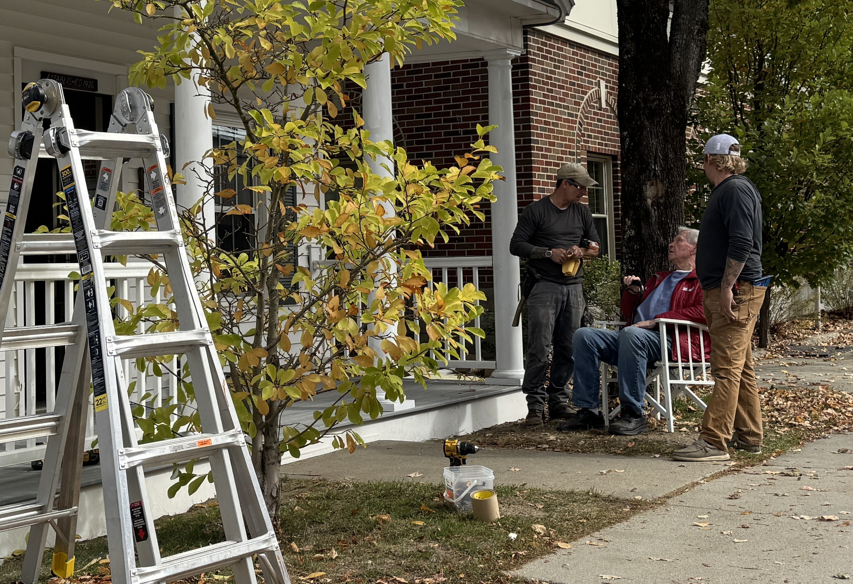 Weary Club wraps up season of conversation with refurbished porch